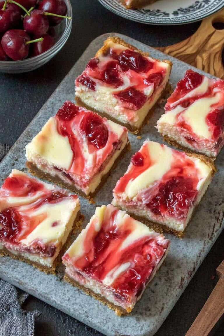Sinful Cherry Cheesecake Bars In 30 Minutes - Ariarecipes
