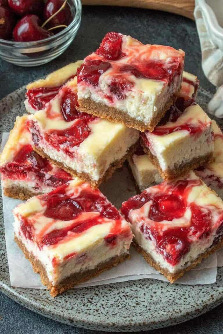 Sinful Cherry Cheesecake Bars In 30 Minutes - Ariarecipes