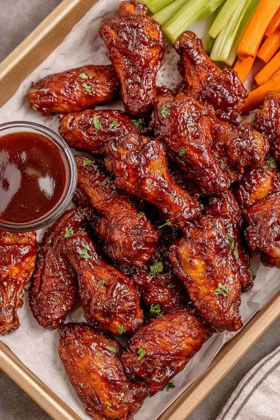 Incredibly Easy Baked BBQ Chicken Wings Recipe: Only 5 Ingredients ...