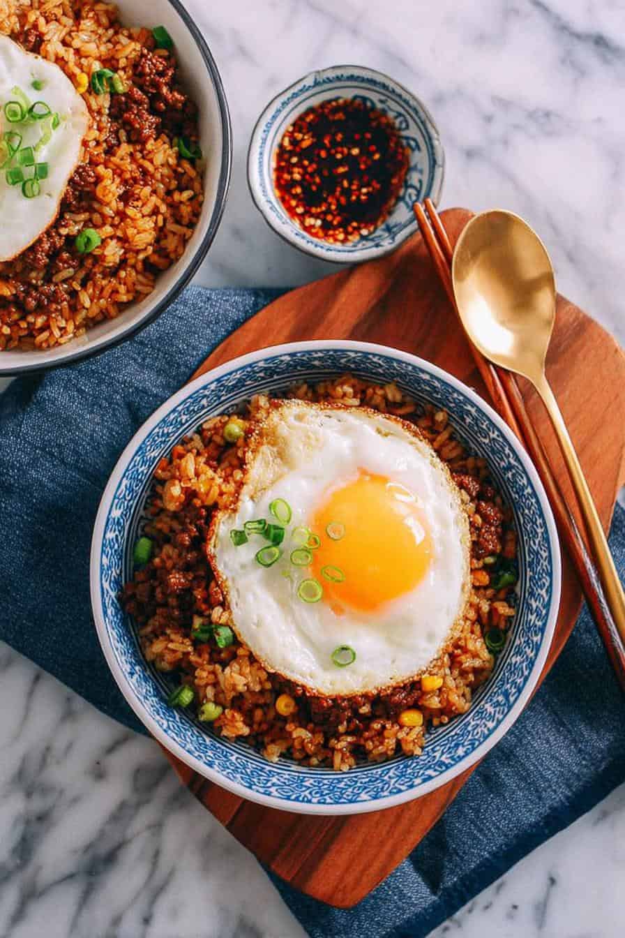 Craving Easy Hamburger Fried Rice Recipe With Egg? - Ariarecipes